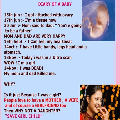 SAVE GIRL CHILD PPT | PPTX