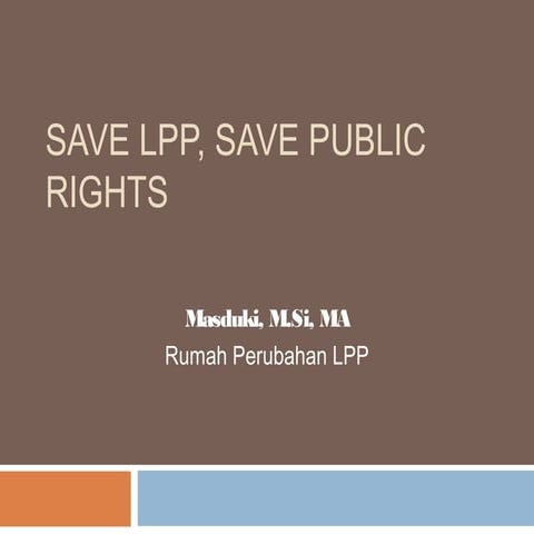 Save lpp, save public rights pub artikel | PPT