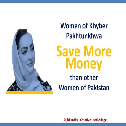 No.1 Savings-oriented Women of Pakistan | PPT