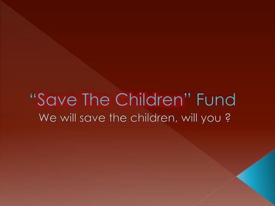 Charities serving children in uk | PPSX