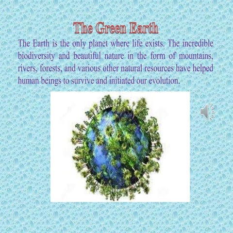 Save the earth | PPTX