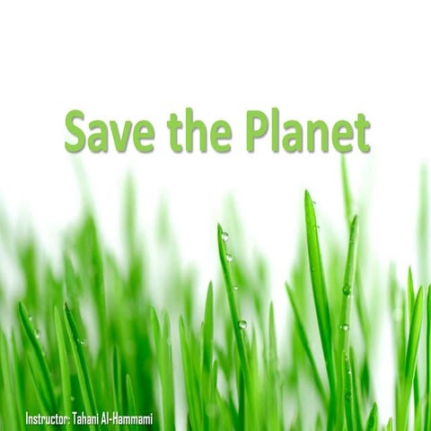 Save the planet | PPSX