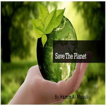 Save the planet | PPTX