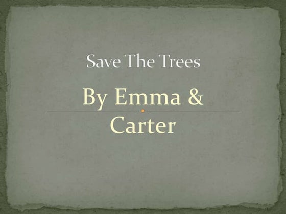 Importance of Trees | PPTX