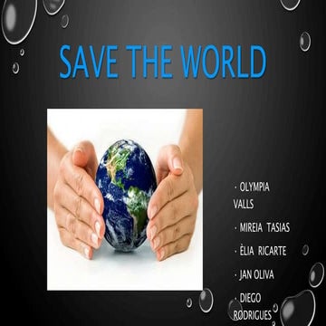 Save the world | PPTX