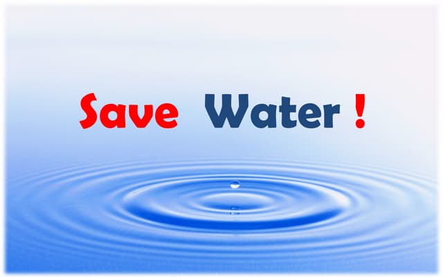 Save water save life | PPTX