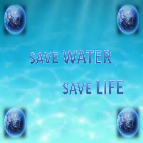 Save water presentions | PPTX