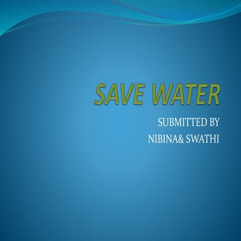 Save water | PPTX