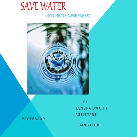 Save water | PPT