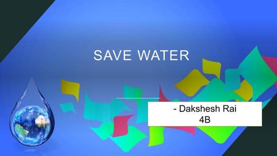 save water | PPT