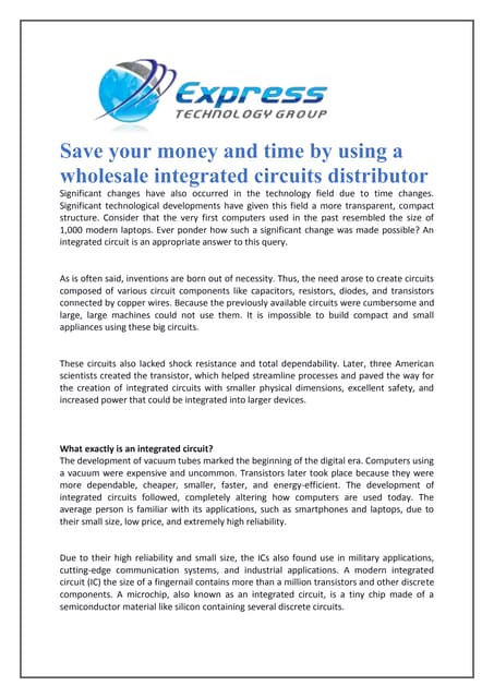 ppt on IC [Integrated Circuit] | PPTX