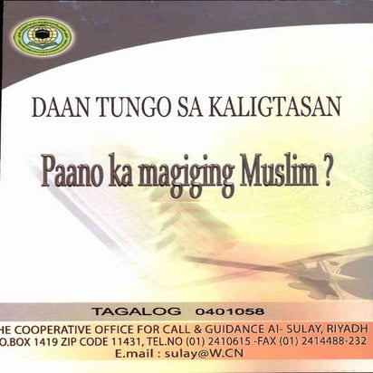 Save yourself, how to be a muslim ( tagalog) | PDF