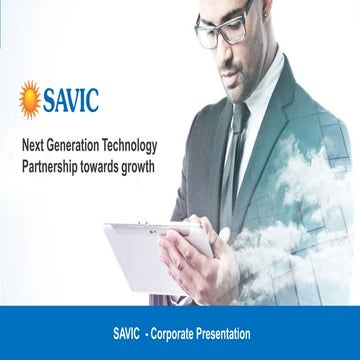 Savic Corporate Presentation | PPT