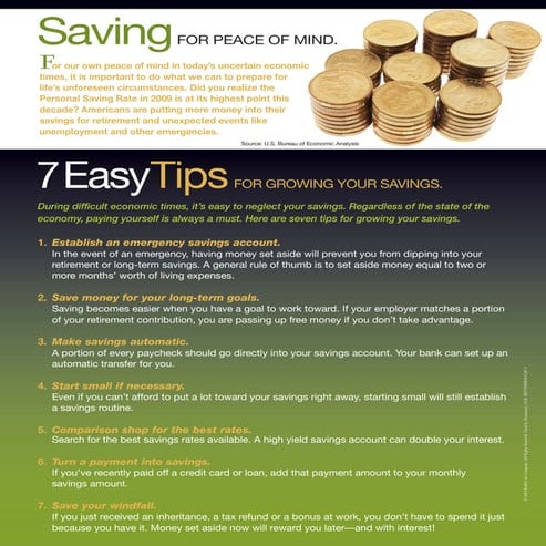 Saving For Peace Of Mind | PDF