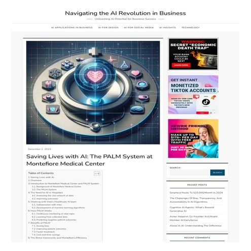 Saving Lives with AI The PALM System at Montefiore Medical Center. | PDF