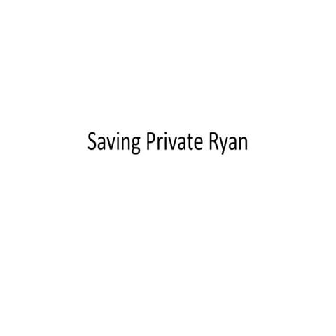 Saving Private Ryan Presentation updated | PPTX