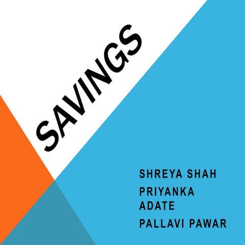 Savings in banks and post offices (india) | PPT
