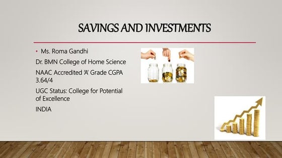 Savings and investment | PPTX