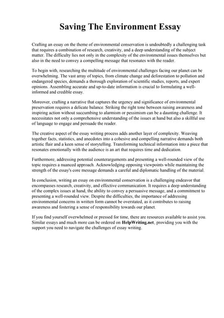 Save Planet Earth Essay.pdf