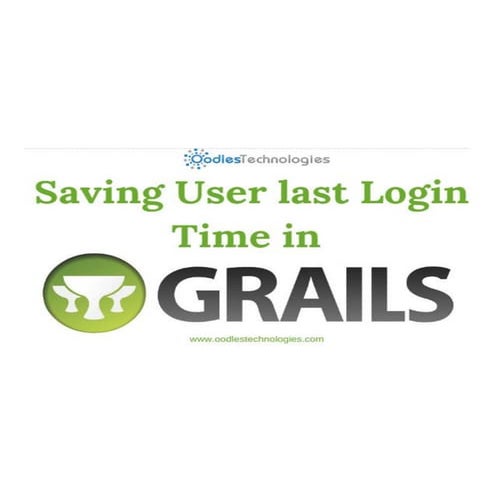 Saving user last login time in grails | PDF