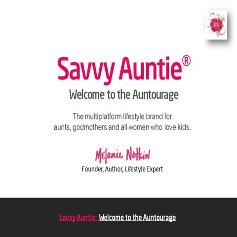 Savvy Auntie Media Kit | PPT