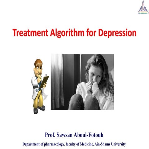 Treatment Algorithm for Depression | PPT