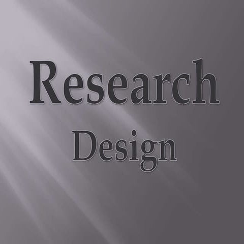 research design | PPTX