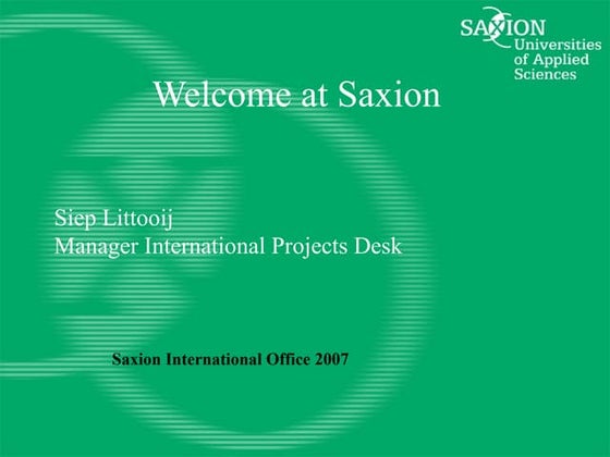 Saxion uas | PPT