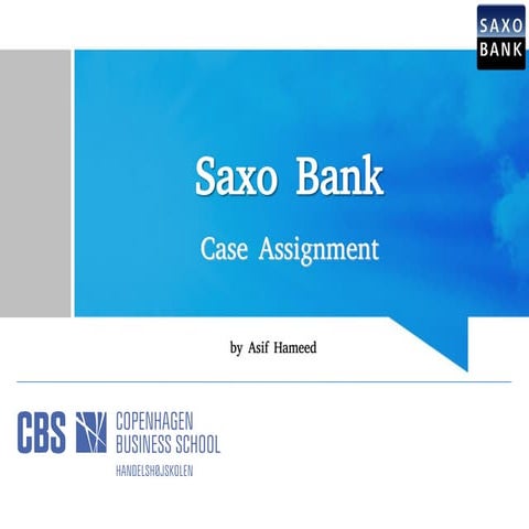 Challenge of platform adoption for Saxo Bank | PDF