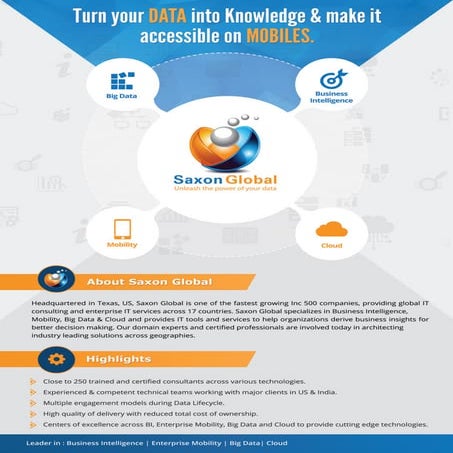 Saxon global brochure | PDF