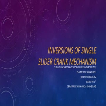 INVERSION OF MECHANISM | PPTX