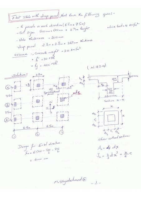 Sachpazis: Flat slab design to bs8110 part 1-1997 | PDF
