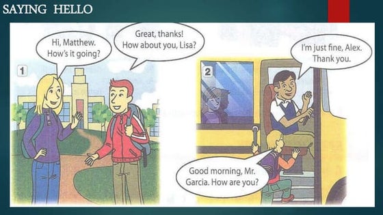 Saying hello & goodbye 2 | PPT