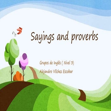 Sayings and proverbs | PPTX