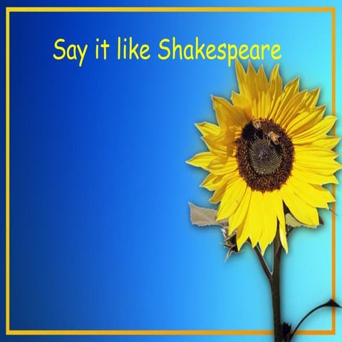 Say it like ss | PPT