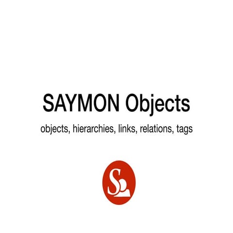 SAYMON Objects | PPT