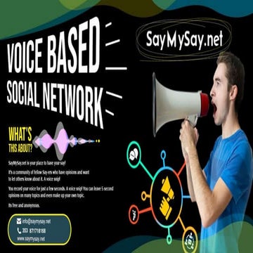 Say my say share your own voice | PPT