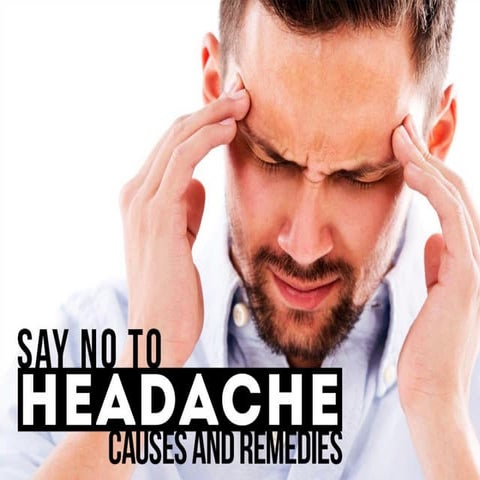 Say No To Headache Causes & Remedies | PPT