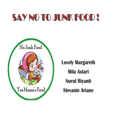 Say no to junk food! | PPT