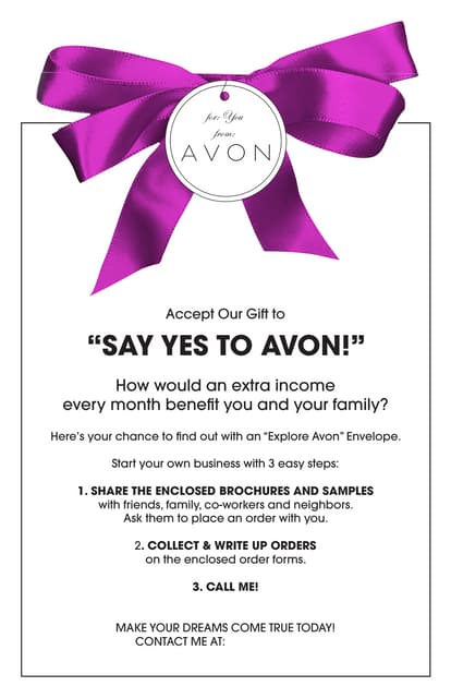 AVON CUSTOMER PROFILE - Template | DOC