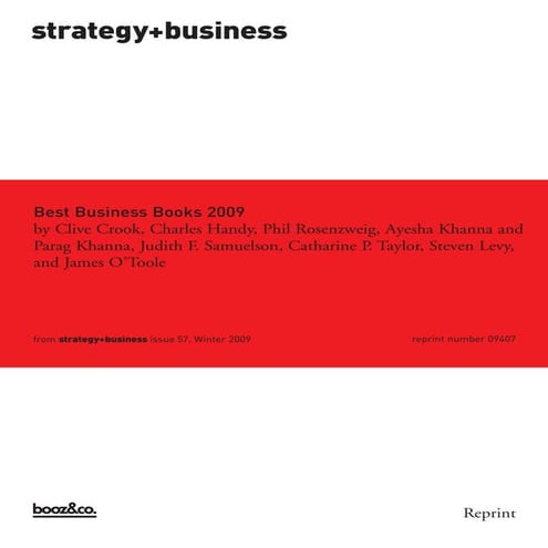 s+b-Best Business Books 2009 | PDF