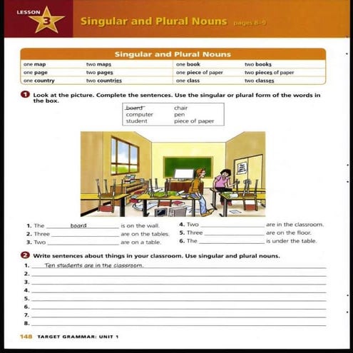 SB 1 Singular and Plural Nouns | PPTX