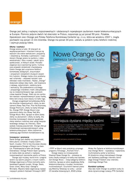 Case study marki ERA TAK TAK z Albumu Superbrands Polska 2006 | PDF