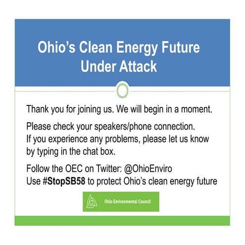 OEC's Webinar on Senate Bill 58 | PDF