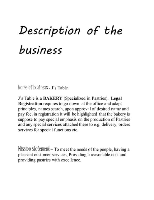 Dwayne francis pob sba final ( cxc ) | DOCX | Desserts and Baking ...