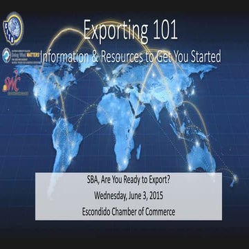 Exporting 101: Information and resources to get you started | PPT