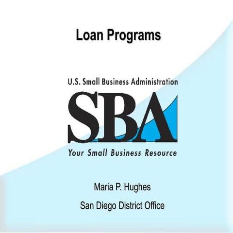 Sba loan programs | PPTX