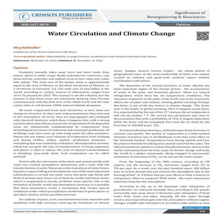 Physics of The Water Cycle, with details of latent heat transfer and ...