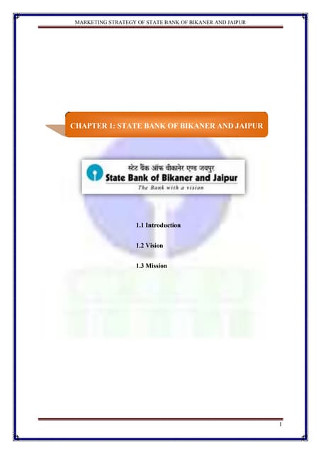 Introduction to idbi bank | DOCX