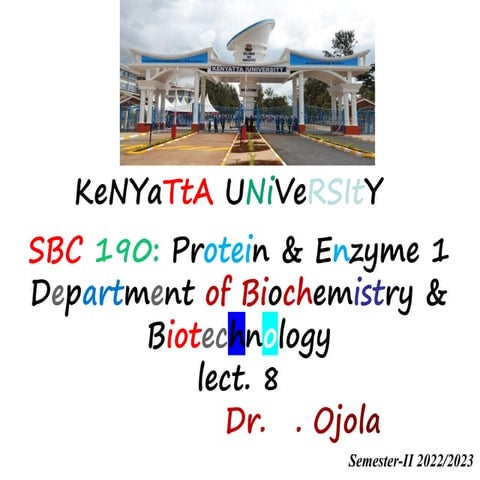 biochemistry notes on the importancce oc enzymes | PPT